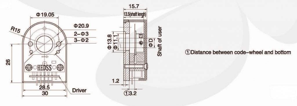 Optical Encoder Modular 30mm Diameter With Z Phase