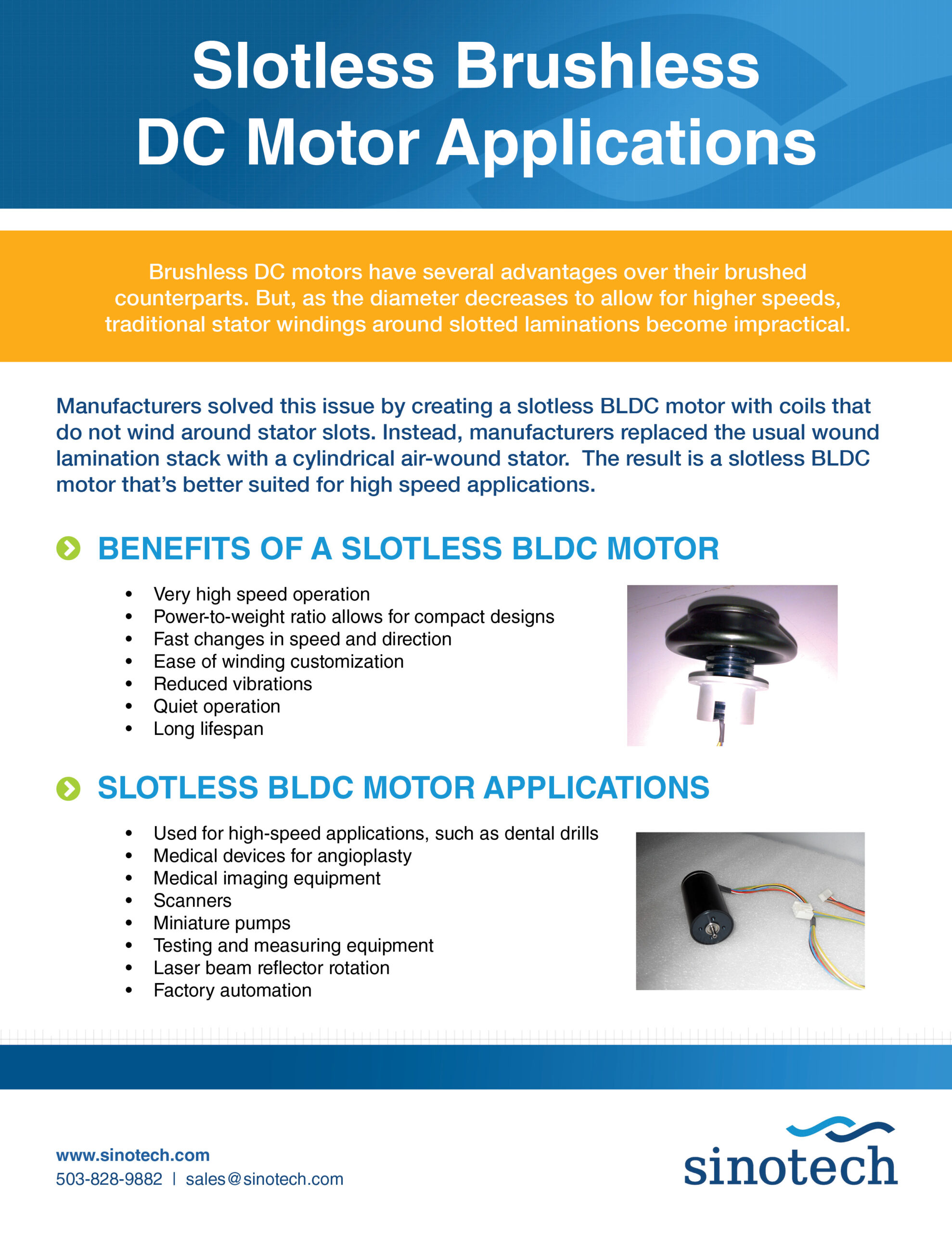 Slotless Brushless DC Motor Overview - Sinotech
